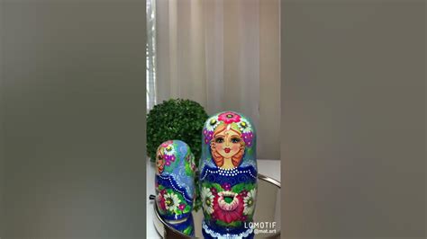 Матрешки красивые расписные - YouTube