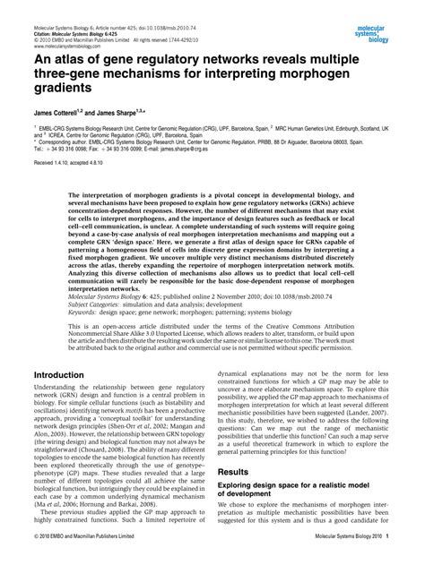 Pdf An Atlas Of Gene Regulatory Networks Reveals Multiple Three Gene