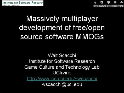 Massively Multiplayer Development Of Freeopen Source Software Mmogs