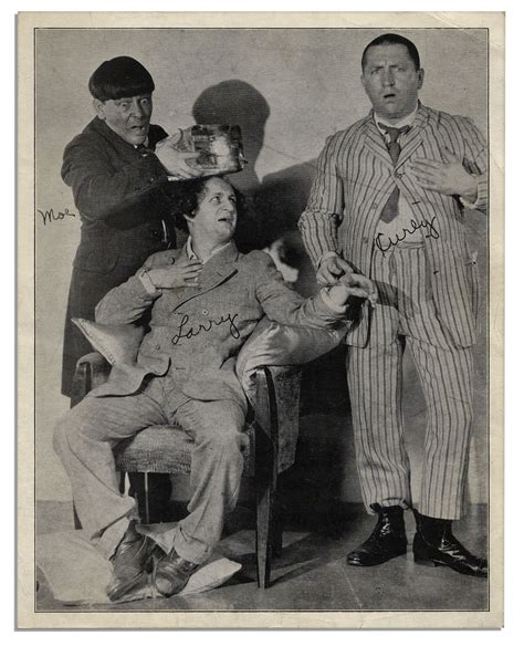 Lot Detail Curly Howard Three Stooges 8 X 10 Signed Photo With
