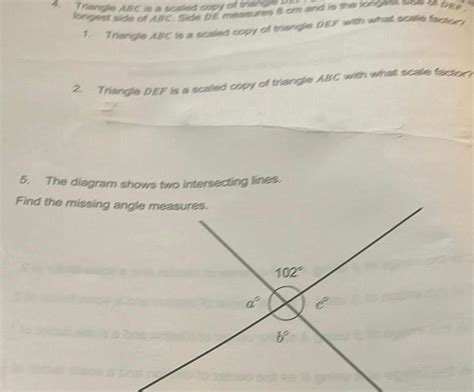 [answered] Triangle Abc Is A Scaled Copy Of T Longest Side Of Abc Side Kunduz
