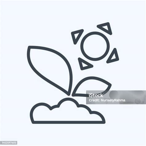 아이콘 새싹 3 식물 기호와 관련이 있습니다 선 스타일 간단한 그림입니다 식물 참나무 잎 장미 0명에 대한 스톡 벡터 아트 및