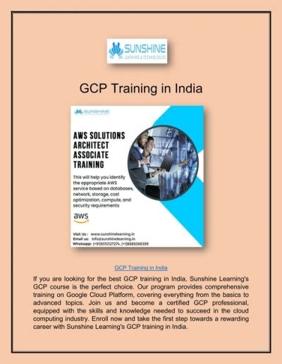Gcp Training In India