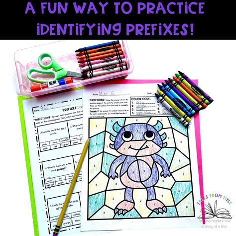 Identifying Prefixes Color By Code Activity Made By Teachers