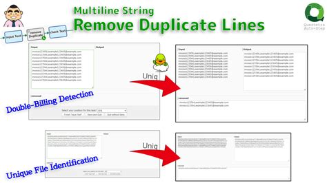 Multiline String Remove Duplicate Lines Questetra Support