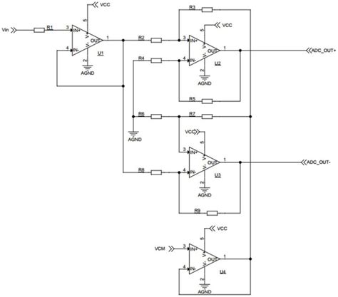 一种单电源adc差分驱动电路 爱企查