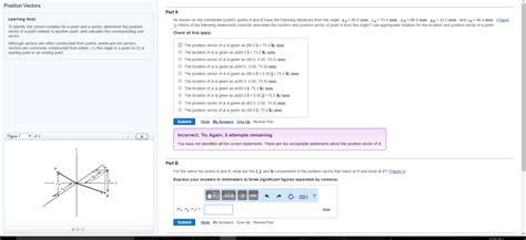 Solved As Shown On The Coordinate System Points A And B Chegg Com