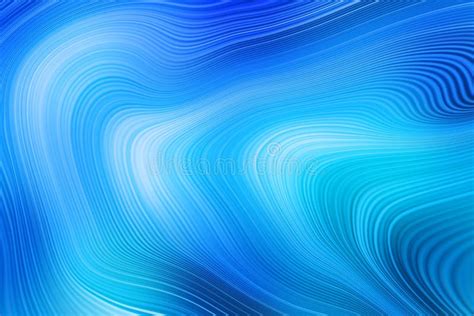 Blue Waves Or Water Flow With Light On Blue Background Abstract Technology Background Stock