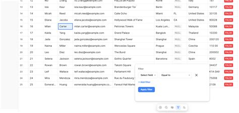 Filter And Sort Retool Database Table Rows Retool Docs