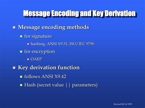 Ppt Ieee P1363 Standard Specifications For Public Key Cryptography Powerpoint Presentation