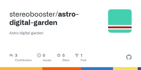Github Stereobooster Astro Digital Garden Astro Digital Garden