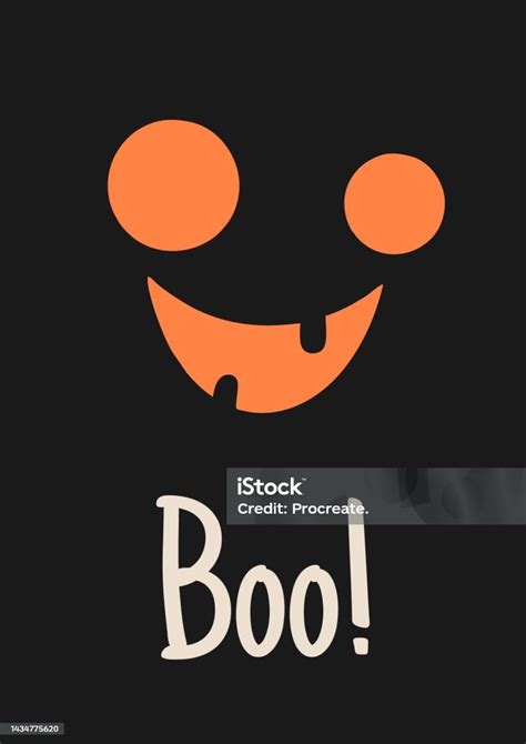 불타는 호박 할로윈 스타일 일러스트레이션 검은 배경과 비문에 빛나는 얼굴 파티 포스터 템플릿 엽서 할로윈에 대한 스톡 벡터 아트 및 기타 이미지 Istock