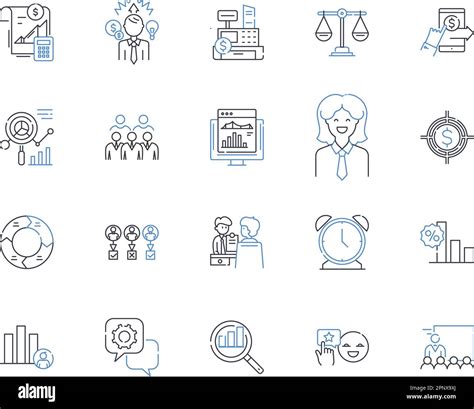 Resource Checking Line Icons Collection Availability Inventory Tracking Monitoring Audit