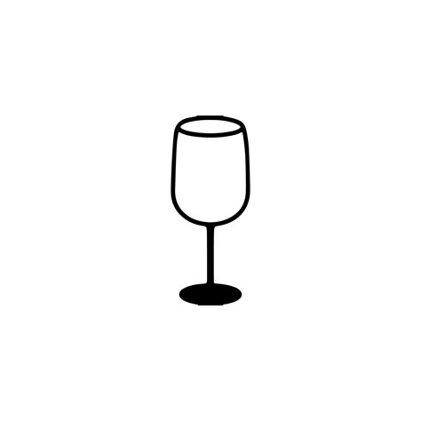Wine Glass Icon Simple Style Valentine Day Poster Background Symbol