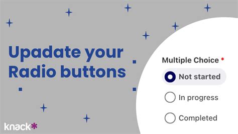 Update Your Radio Buttons
