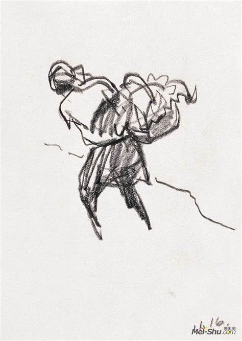 新疆速写之二赵延年素描高清作品欣赏 名画欣赏 美术网 Mei shu