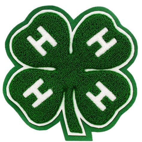4 H Varsity Letter Large Default Title Shop 4 H 4 H Clover Clover Logo Hs Logo Aztecas