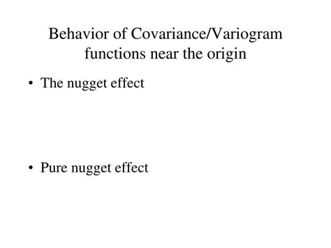 Ppt Properties Of Covariance And Variogram Functions Powerpoint