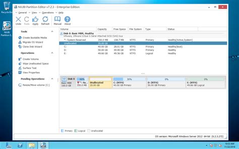 Decrease System Volume Shrink C Drive On Windows Server