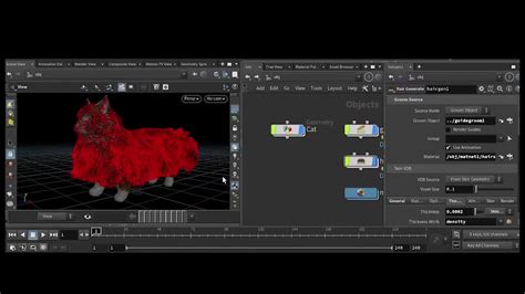 Siddhesh Sawant On Linkedin Houdini Houdinifx Sidefx Sidefxhoudini Cat Grooming Hair Fx