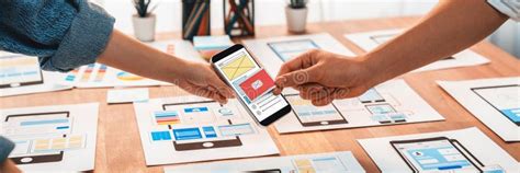 Creative Front End Developer Brainstorming Ui Design Scrutinize Stock Image Image Of