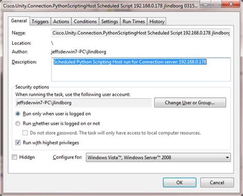 Python Scripting Host For Connection