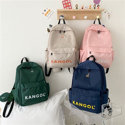 Kangol 학생 통근 배낭 대용량 배낭 청소년 여행 가방 학교 배낭 Aliexpress