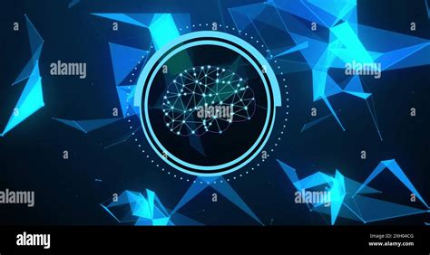 Image Of Human Brain And Ai Data Processing Over Black Background Global Artificial