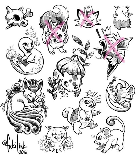 Pokemon Tattoo Tattoo Design Drawings Anime Tattoos