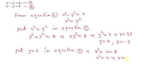 Solve Each Nonlinear System Of Equations Analytic