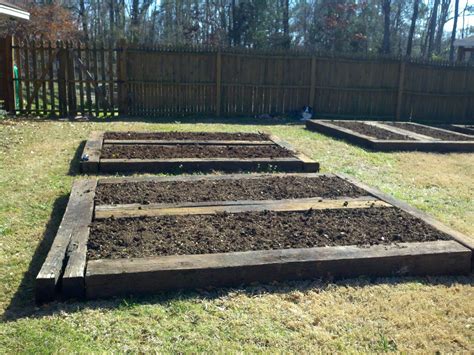 Raised Garden Beds Out Of Railroad Ties What To Do With Railroad Ties