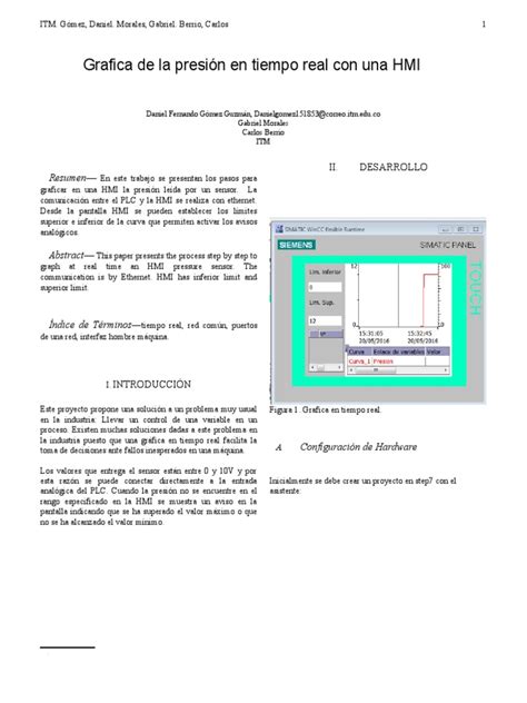 Graficar En Tiempo Real En Una Pantalla Hmi Descargar Gratis Pdf