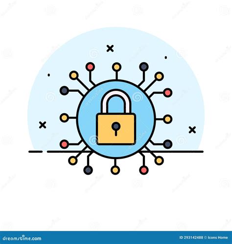 Cryptocurrency Encryption Vector Design Ready To Use Icon Stock Vector