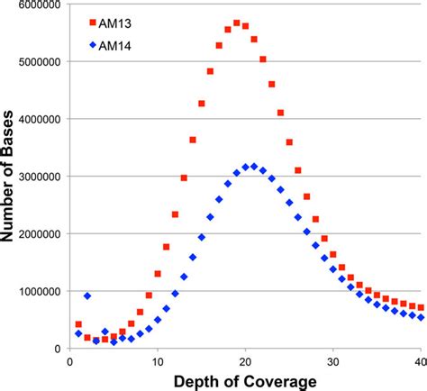 Estimation Of Coverage By Alignment To Assembled Contigs From Am13 And Download Scientific