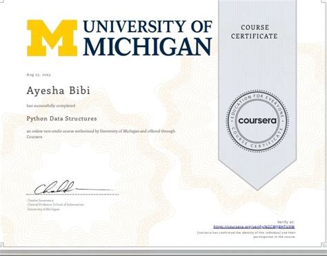ayesha bibi on linkedin coursera universityofmichigan python