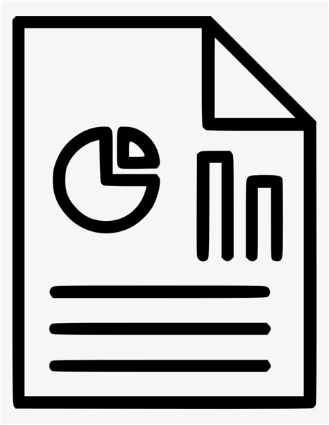 Bussiness Analysis Report Chart Document Statistics Report Icon Svg