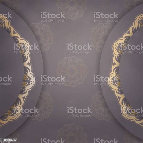 엽서는 오래된 골드 패턴이 있는 갈색이며 인쇄 할 준비가되어 있습니다 0명에 대한 스톡 벡터 아트 및 기타 이미지 0명 개념 그라데이션 Istock