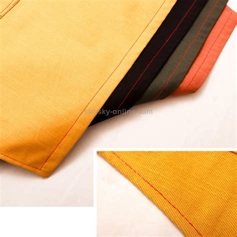 가정용 데님 앞치마 바리 스타 꽃 차 가게 이발사 작업복 사양 어린이 47cm 노란색