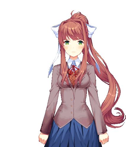 Ddlc Monika Sticker Ddlc Monika Discover Share Gifs