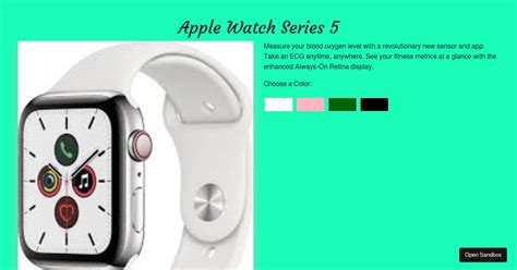 Product Color Selector Codesandbox