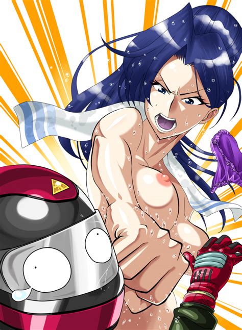 Rule 34 Aya Hiroshi Blue Hair Breasts Copyright Request Gloves Helmet