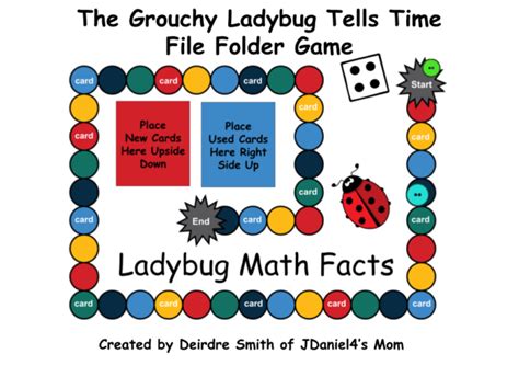 the grouchy ladybug tells time file folder game jdaniel4s mom