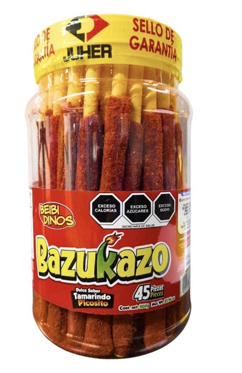 Bazukazo Tarugos Tamarindo Chile Mexican Tamarind Candy 45 Pcs 31oz