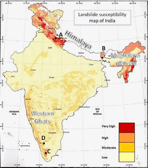 Indian Landslide Susceptibility Map