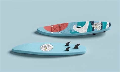 서핑 보드 모형 디자인 무료 Psd 파일