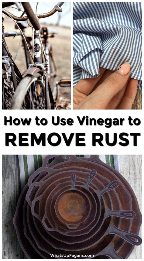 How To Use Vinegar To Remove Rust From Metal Cast Iron And MORE Thing 1 Limpieza Recetas
