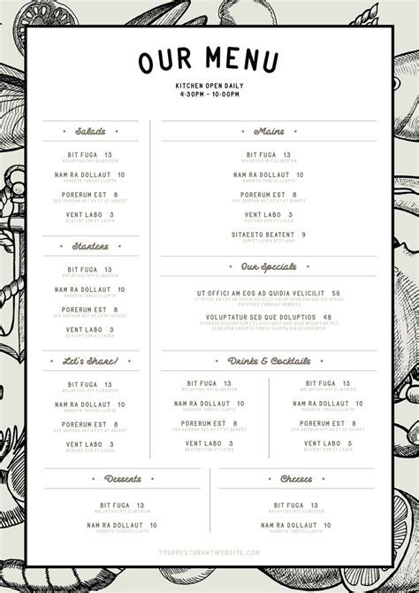 How To Make A Restaurant Menu Template In InDesign Cafe Menu Design