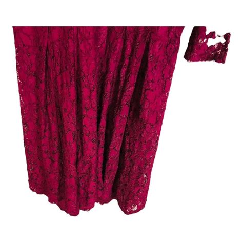 Lane Bryant Dresses 2962 Lane Bryant Burgundy Lace 34 Sleeve