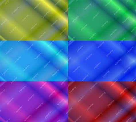 Premium Vector Six Sets Of Neon Light Pattern Abstract Shiny Gradient Blur Modern And Color
