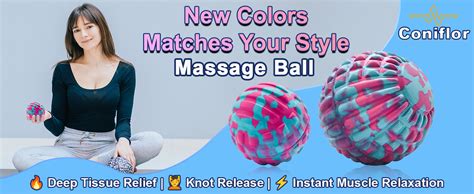 Deep Tissue Massage Ball For Exercise And Recovery Targets